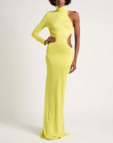 Elisabetta Franchi Red Carpet Maxi Dress Lime Size Viscose, Elastane - Green