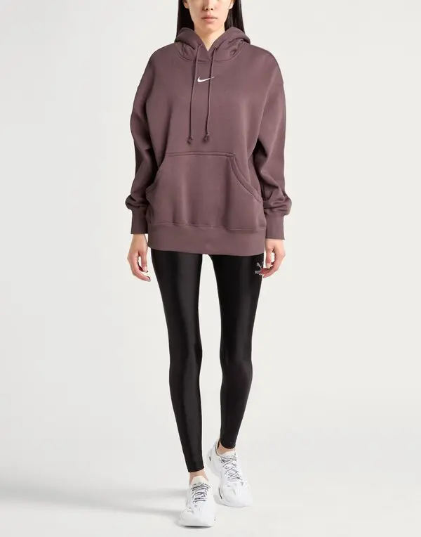 Nike Sweatshirt Chocolate Size Cotton, Polyester - Brown