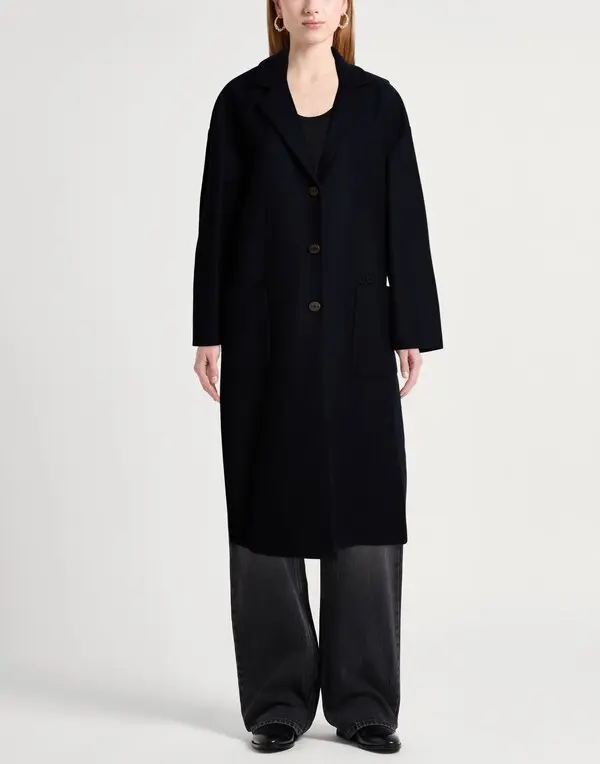 JACOB COHЁN Coat Midnight Size Wool, Polyamide, Polyester, Cashmere