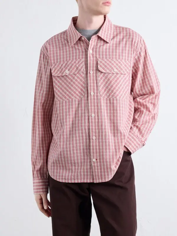 CORRIDOR Americana Checked Cotton Shirt