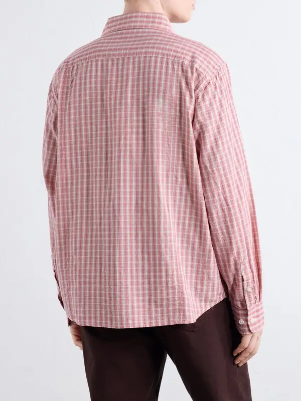 CORRIDOR Americana Checked Cotton Shirt