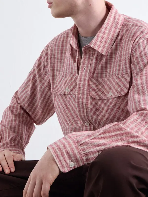 CORRIDOR Americana Checked Cotton Shirt