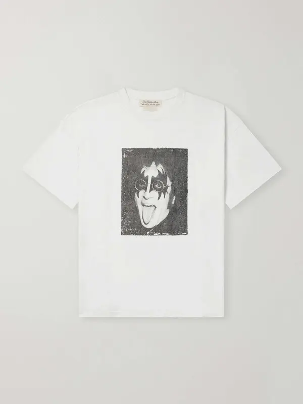 REMI RELIEF Who Are You Printed Cotton-jersey T-shirt