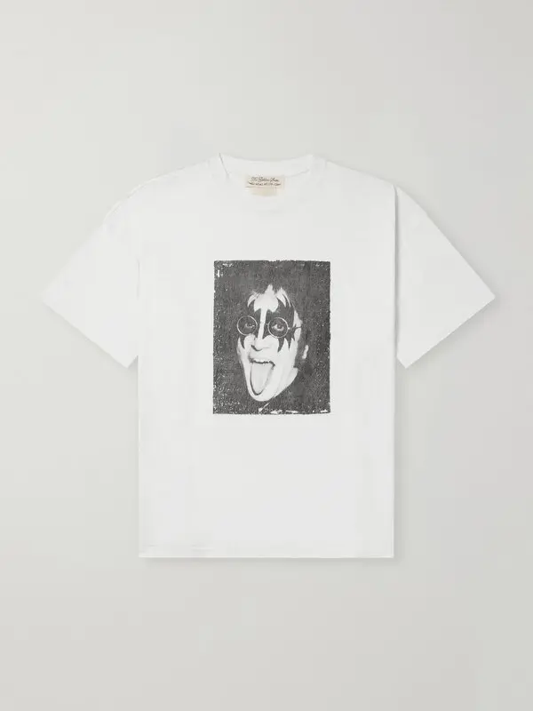 REMI RELIEF Who Are You Printed Cotton-jersey T-shirt - White