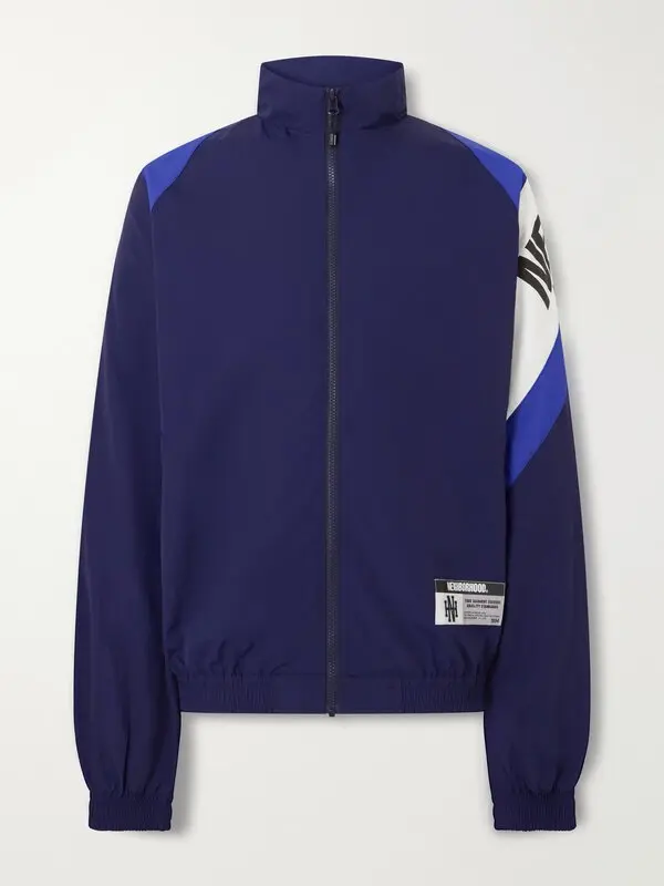 NEIGHBORHOOD Logo-print Colour-block Taffeta Track Jacket