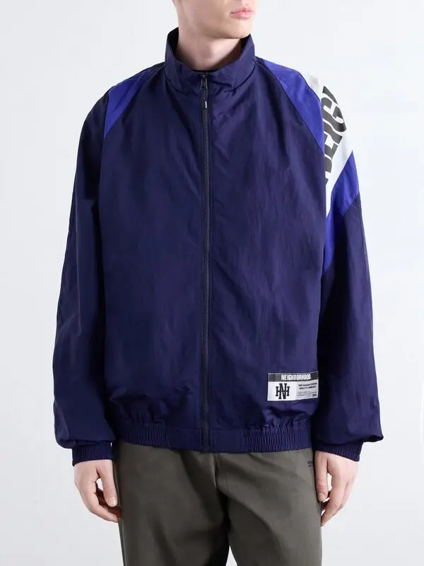 NEIGHBORHOOD Logo-print Colour-block Taffeta Track Jacket