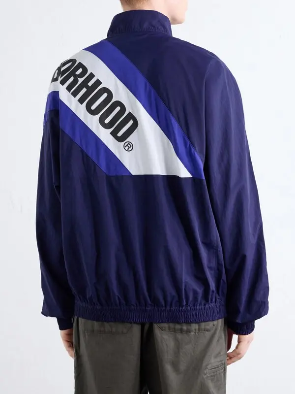 NEIGHBORHOOD Logo-print Colour-block Taffeta Track Jacket