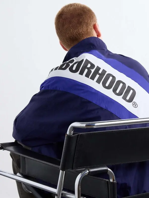 NEIGHBORHOOD Logo-print Colour-block Taffeta Track Jacket