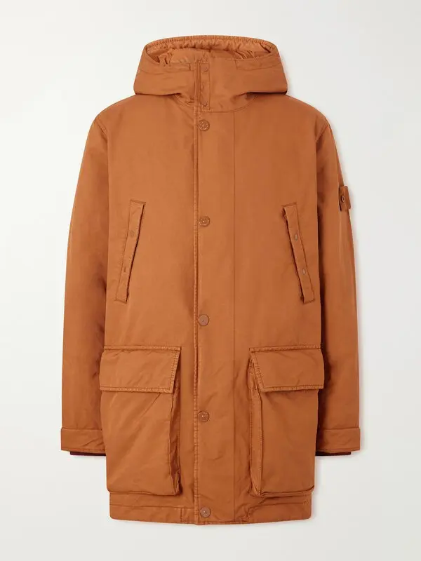 Stone Island Ghost Garment-dyed David Light-tc Shell Down Parka