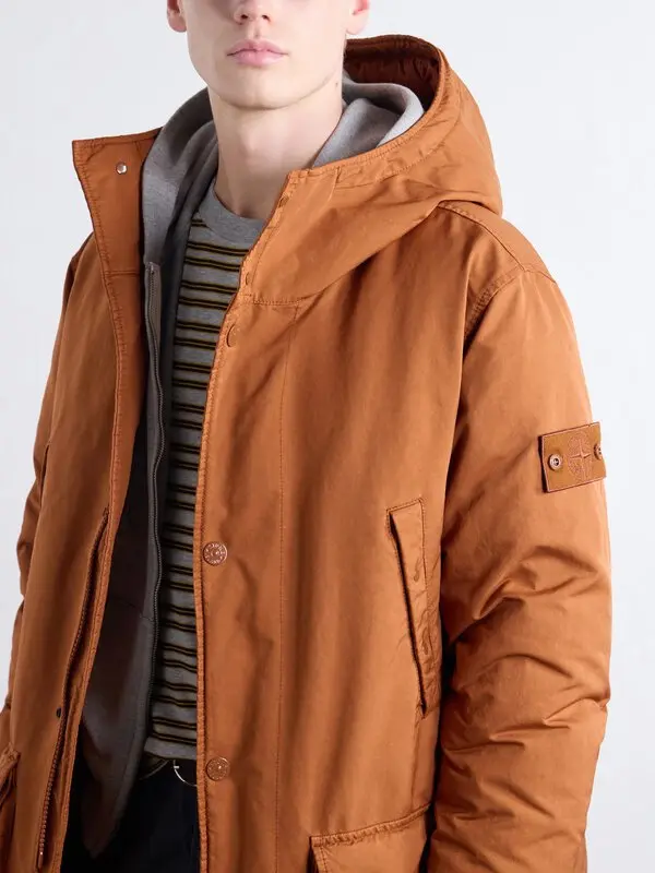 Stone Island Ghost Garment-dyed David Light-tc Shell Down Parka