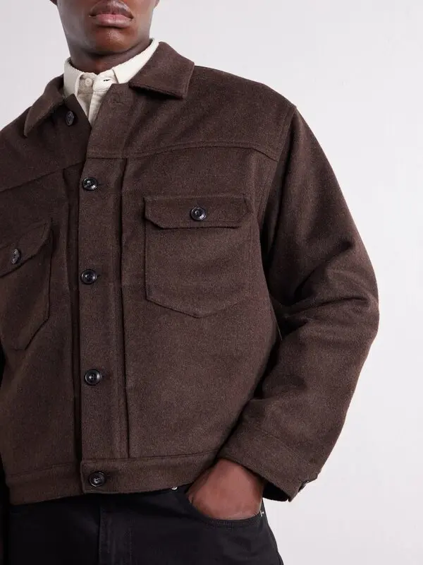 FRIZMWORKS Brushed Wool-blend Jacket
