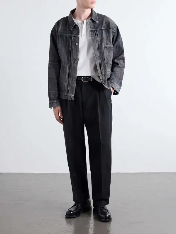 NEIGHBORHOOD Tapered Pleated Twill Trousers