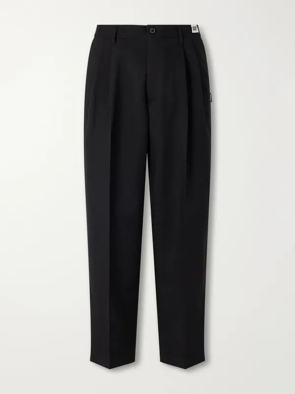 NEIGHBORHOOD Tapered Pleated Twill Trousers