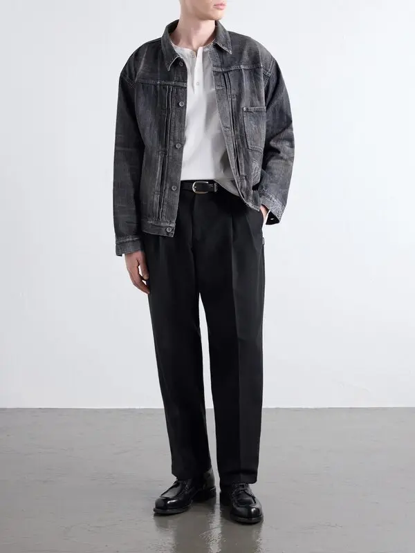 NEIGHBORHOOD Tapered Pleated Twill Trousers
