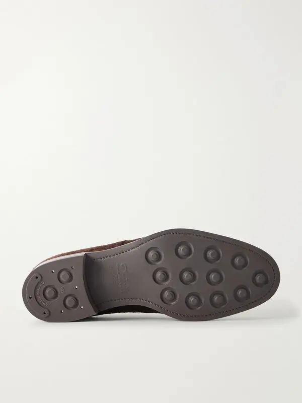 EDWARD GREEN Leith Suede Derby Shoes
