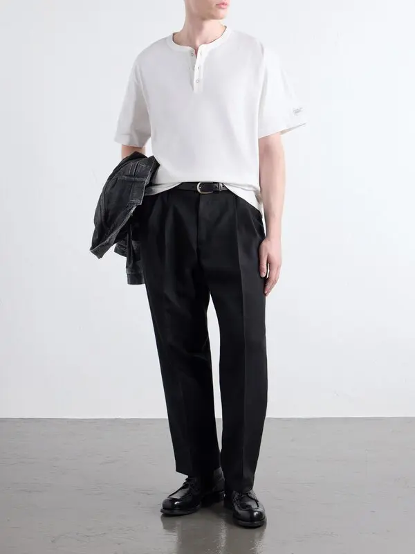 NEIGHBORHOOD Cotton-jersey Henley T-shirt