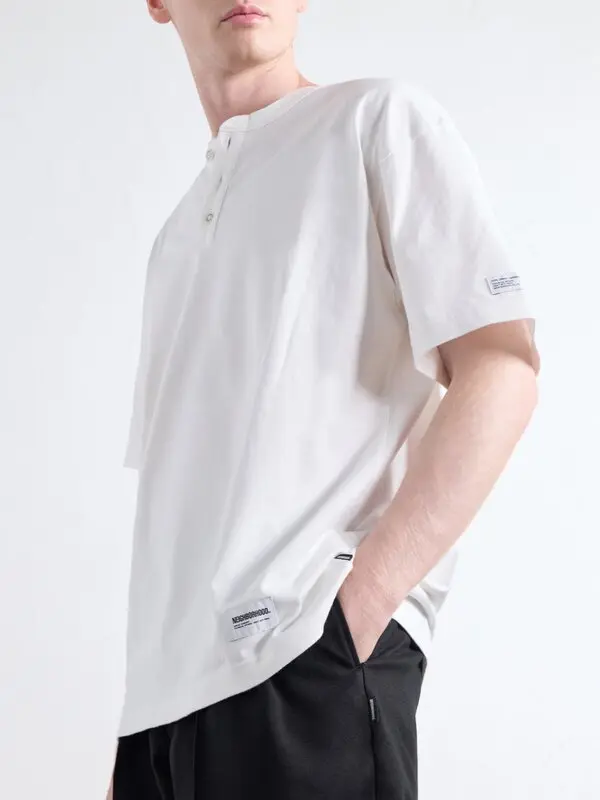 NEIGHBORHOOD Cotton-jersey Henley T-shirt