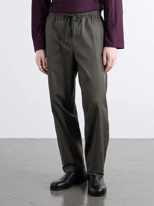 NEIGHBORHOOD Straight-leg Logo-detailed Cotton-twill Drawstring Sweatpants