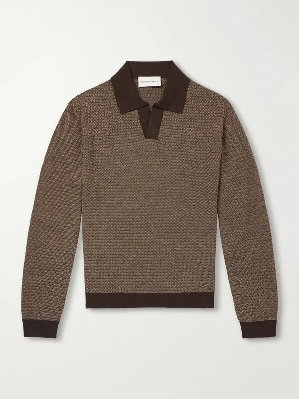 Frescobol Carioca Orlando Merino Wool Polo Shirt