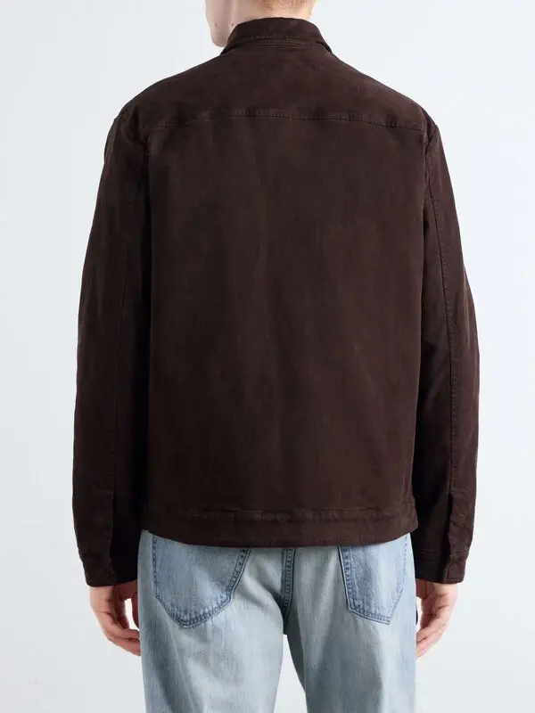 Altea Godfrey Padded Garment-dyed Stretch-cotton Twill Overshirt