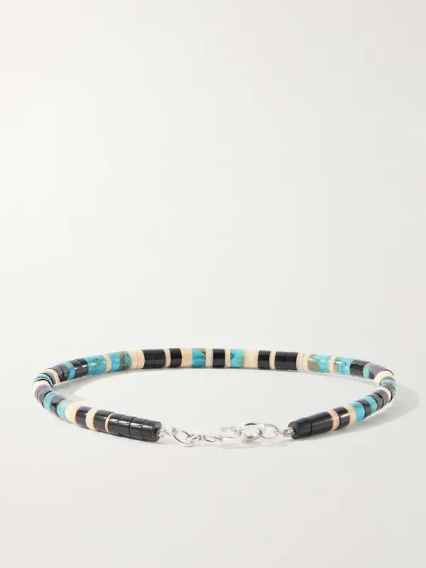 PEYOTE BIRD Yellowstone Sterling Silver Multi-stone Bracelet