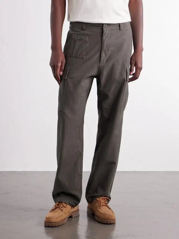 FRIZMWORKS Straight-leg Cotton Cargo Trousers