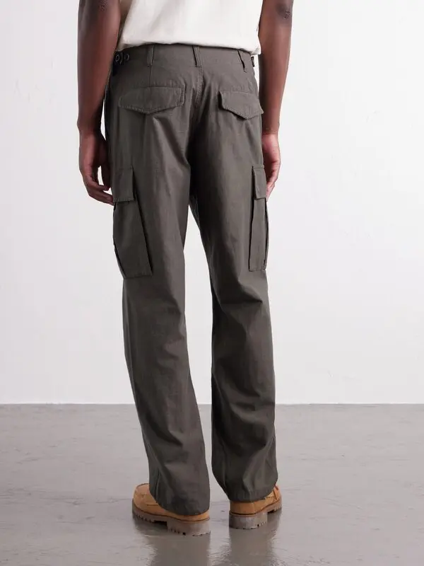 FRIZMWORKS Straight-leg Cotton Cargo Trousers