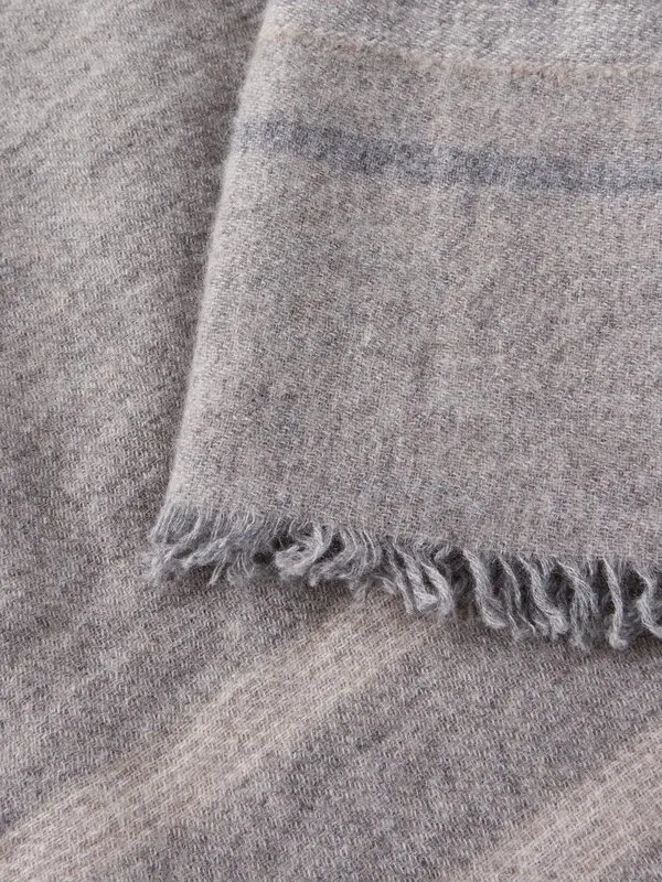 Johnstons Of Elgin Kerrera Checked Cashmere Scarf