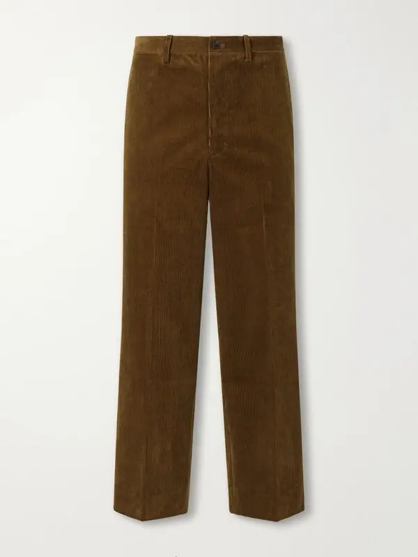 Visvim Broader Straight-leg Cotton-corduroy Trousers