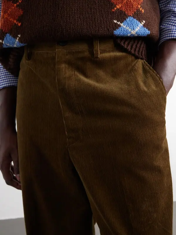 Visvim Broader Straight-leg Cotton-corduroy Trousers