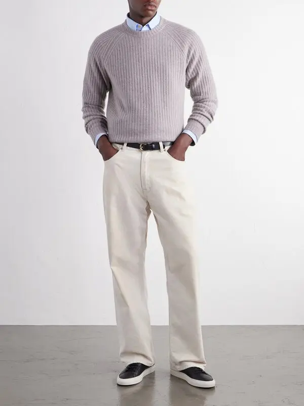 Mr P. Ribbed Cashmere Sweater