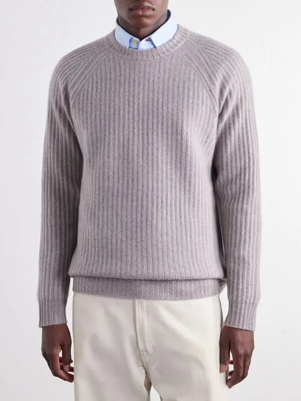 Mr P. Ribbed Cashmere Sweater