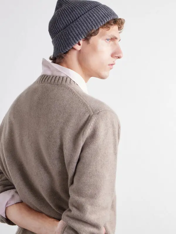 Johnstons Of Elgin Ribbed Cashmere Beanie