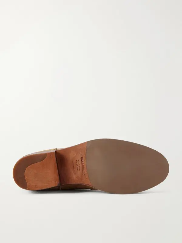 JIL SANDER Bruce Suede Biker Boots - Brown