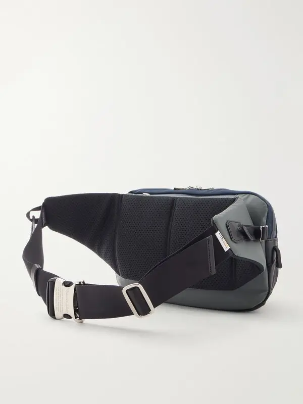 MASTER-PIECE CO Leather-trimmed Cordura® Twill Belt Bag