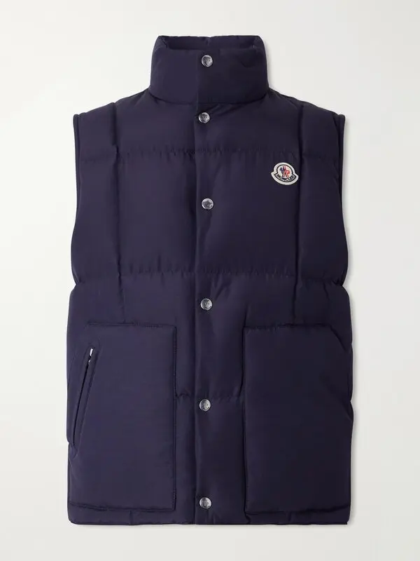 Moncler Brumellune Logo-appliquéd Quilted Shell Down Gilet