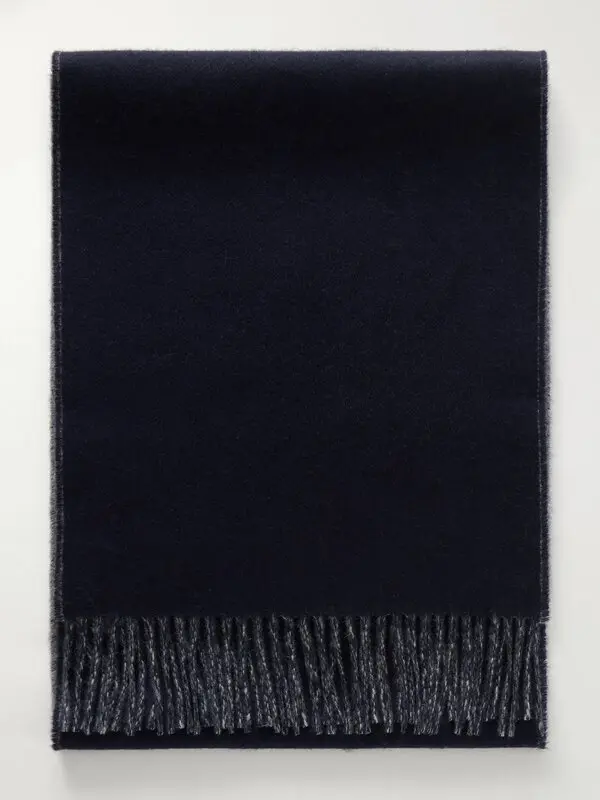 Johnstons Of Elgin Ulva Reversible Cashmere Scarf - Blue