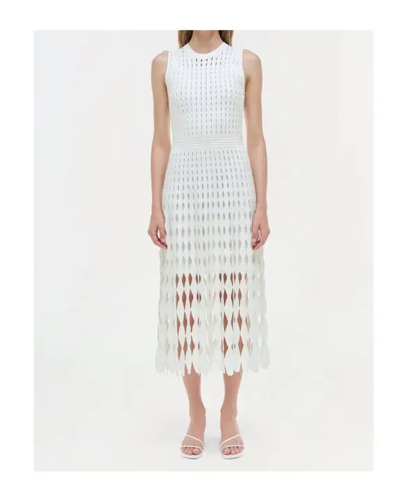 Simkhai Zyla Midi Dress - Ivory