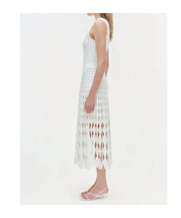 Simkhai Zyla Midi Dress - Ivory