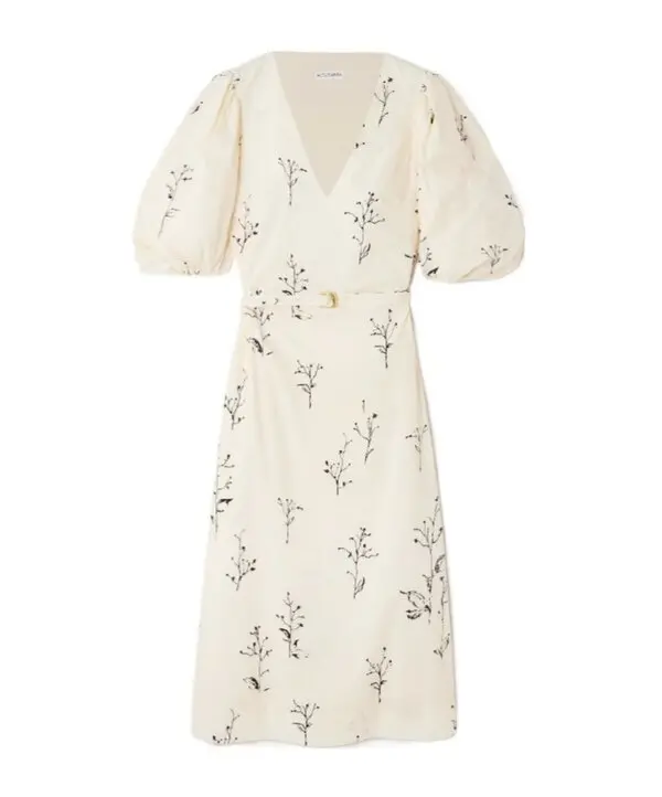 Altuzarra Printed Cotton Midi Dress - White