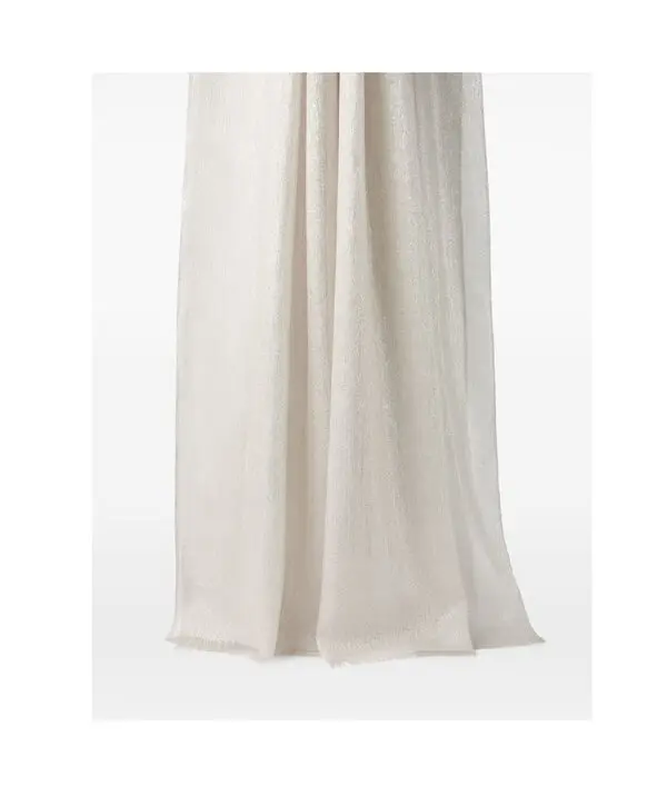 Brunello Cucinelli Sparkled Frayed-edge Scarf