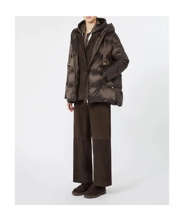 Max Mara Mtcnerine Hooded Quilted Down Jacket