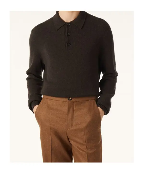 Loro Piana Parksville Polo Shirt - Soft Pebble Color
