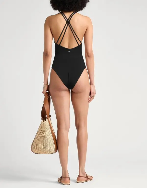 Max Mara Striped Swimsuit