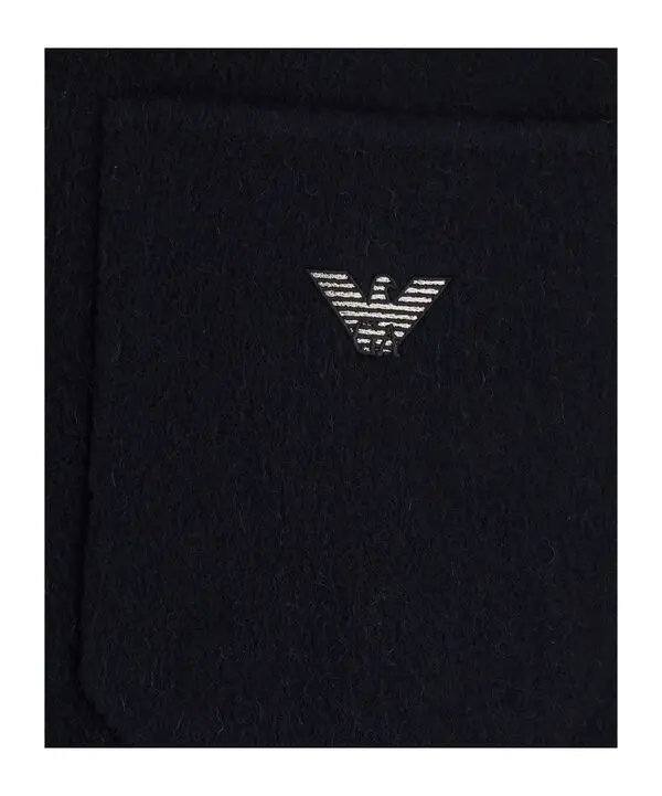 Emporio Armani Long Sleeved Logo Embroidered Jacket
