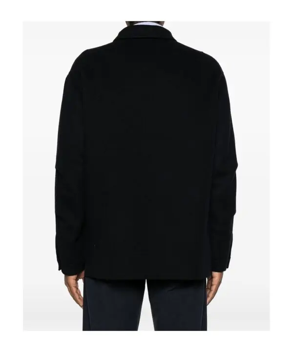 Emporio Armani Long Sleeved Logo Embroidered Jacket