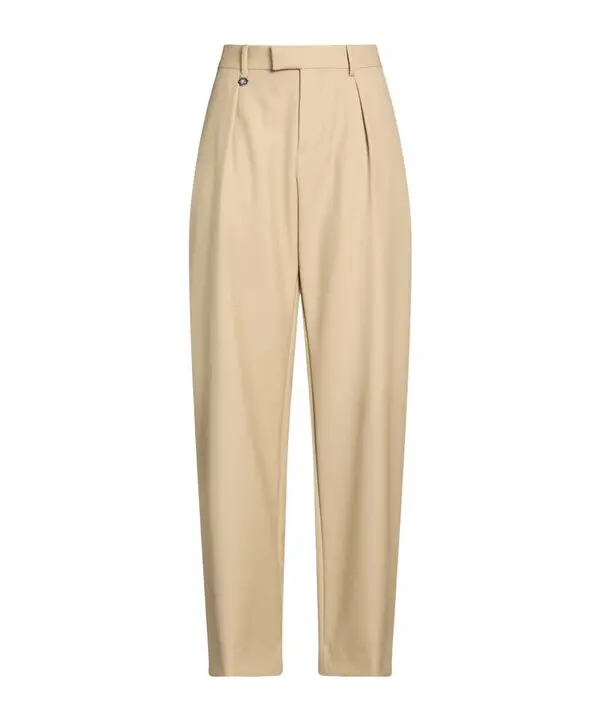 Burberry Loose-fitting Wool Trousers - Sand