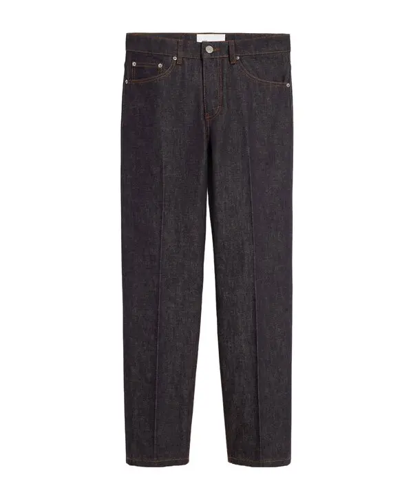 AMI Paris Blue Parisian-fit Cotton Jeans