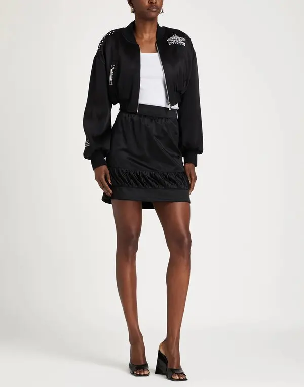 Burberry Solid-colored Satin Midi Skirt