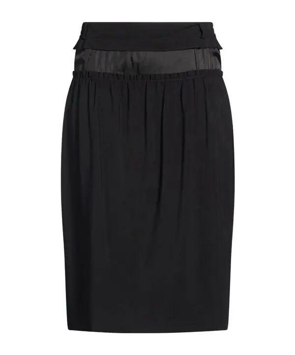 MAISON MARGIELA Solid-color Bodycon Skirt - Black